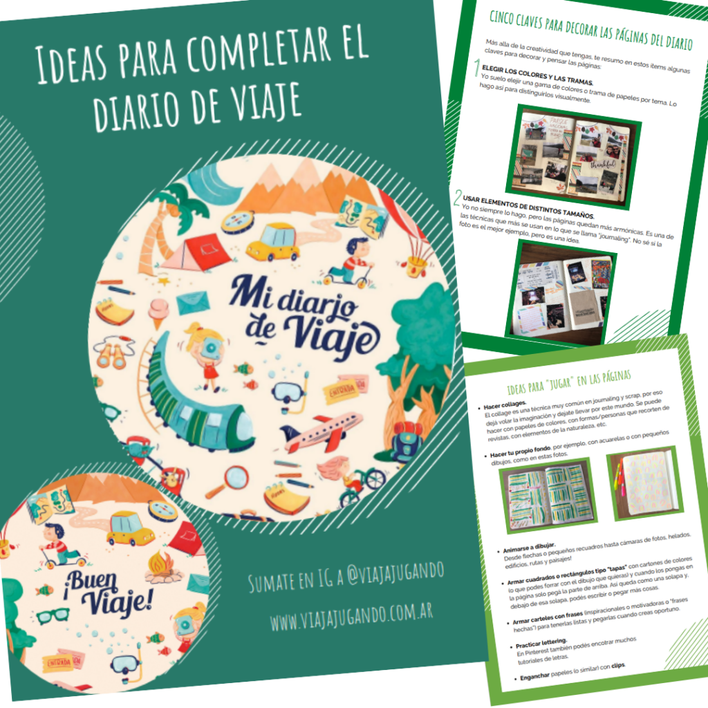 Diario de viaje (cuaderno de viaje con hojas lisas) | Magia en el Camino