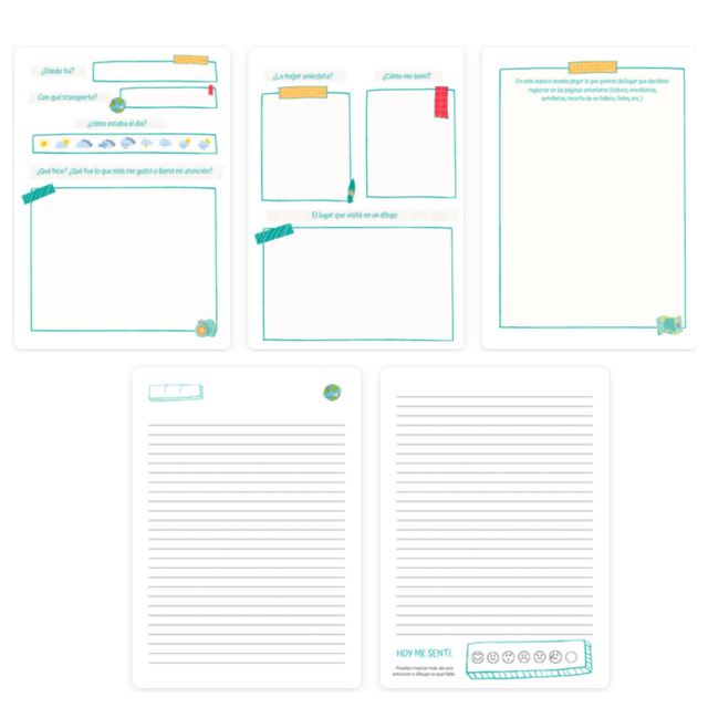 Diario de Viaje para niños y niñas (pdf imprimible) | Magia en el Camino